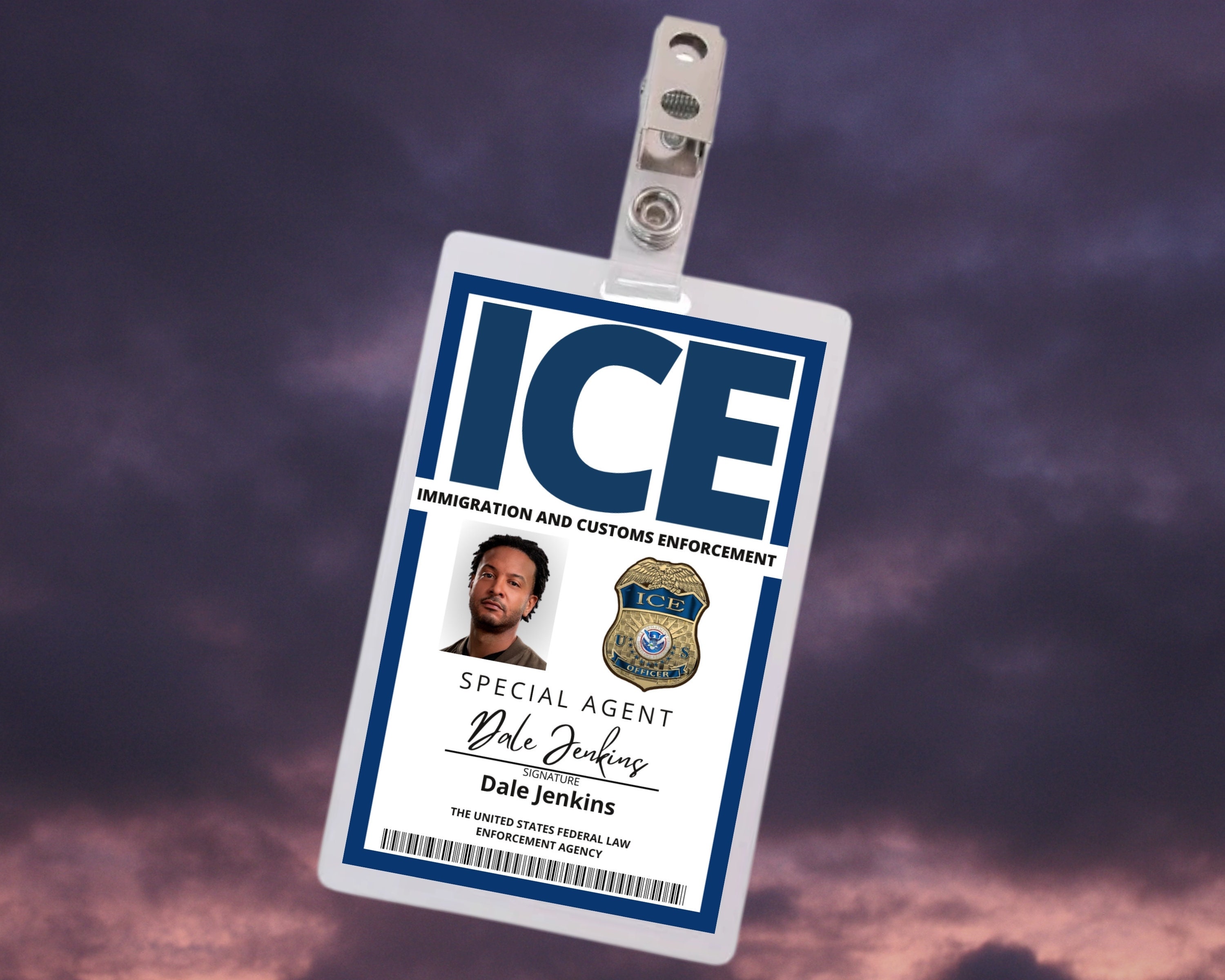 PRINTABLE Dale Jenkins Id Graceland Special Agent Id Badge - Etsy