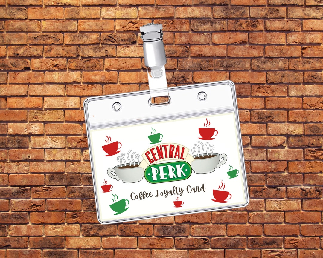 PRINTABLE Central Perk, Loyalty Card, Prop, Cosplay, Id Card, Id Badge ...