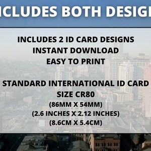 PRINTABLE Theodopolis Kojak and Robert Crocker, Id Cards X2, Cosplay ...