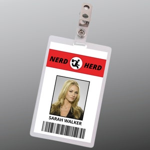 PRINTABLE Sarah Walker ID Card | Badge | Cosplay | Costume | Name Tag ...