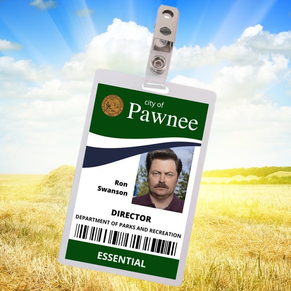 Ron Swanson Printable Name Badge - Etsy Australia