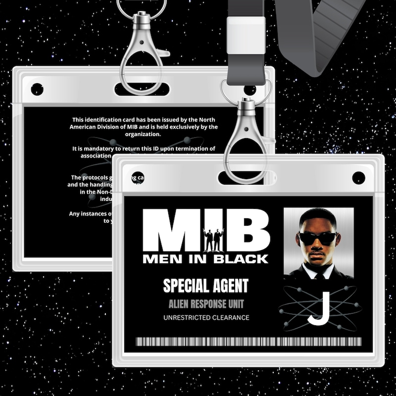 Printable Id Badge Mib - Etsy