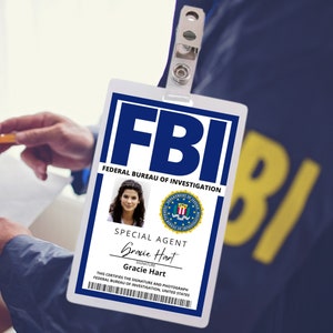 PRINTABLE Gracie Hart Id, FBI, Id Badge, Cosplay Accessories, Replica ...
