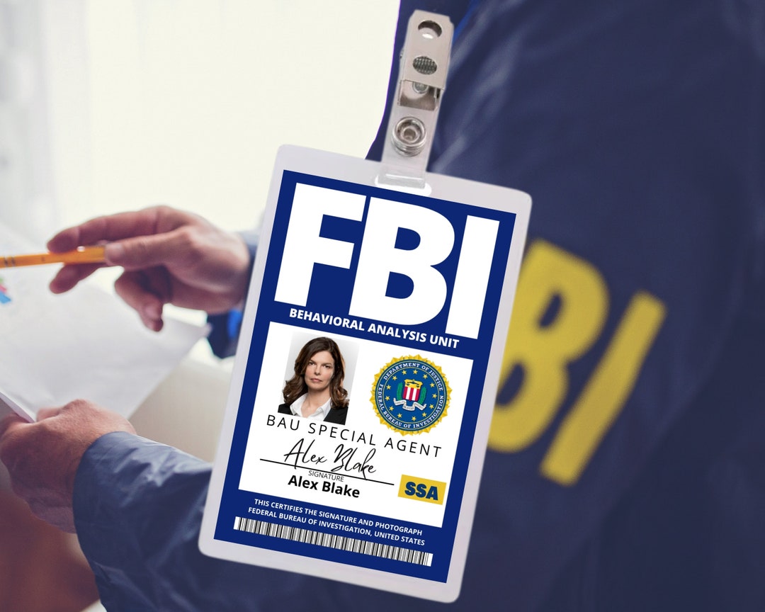 PRINTABLE Alex Blake Id Badge, Criminal Mind, Cosplay Accessories ...