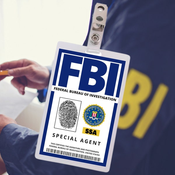Printable Fbi Badge - Etsy