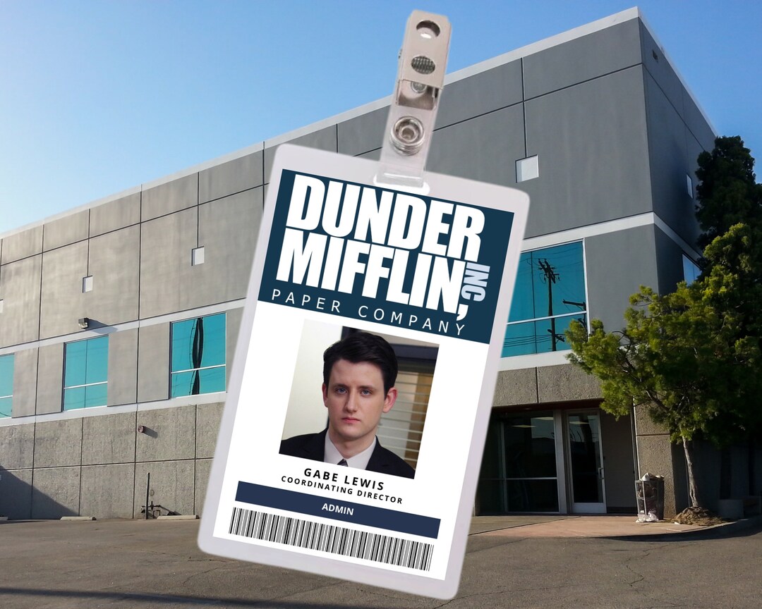 Printable GABE LEWIS, the Office, Memorial, Cosplay, Id Card, Id Badge ...