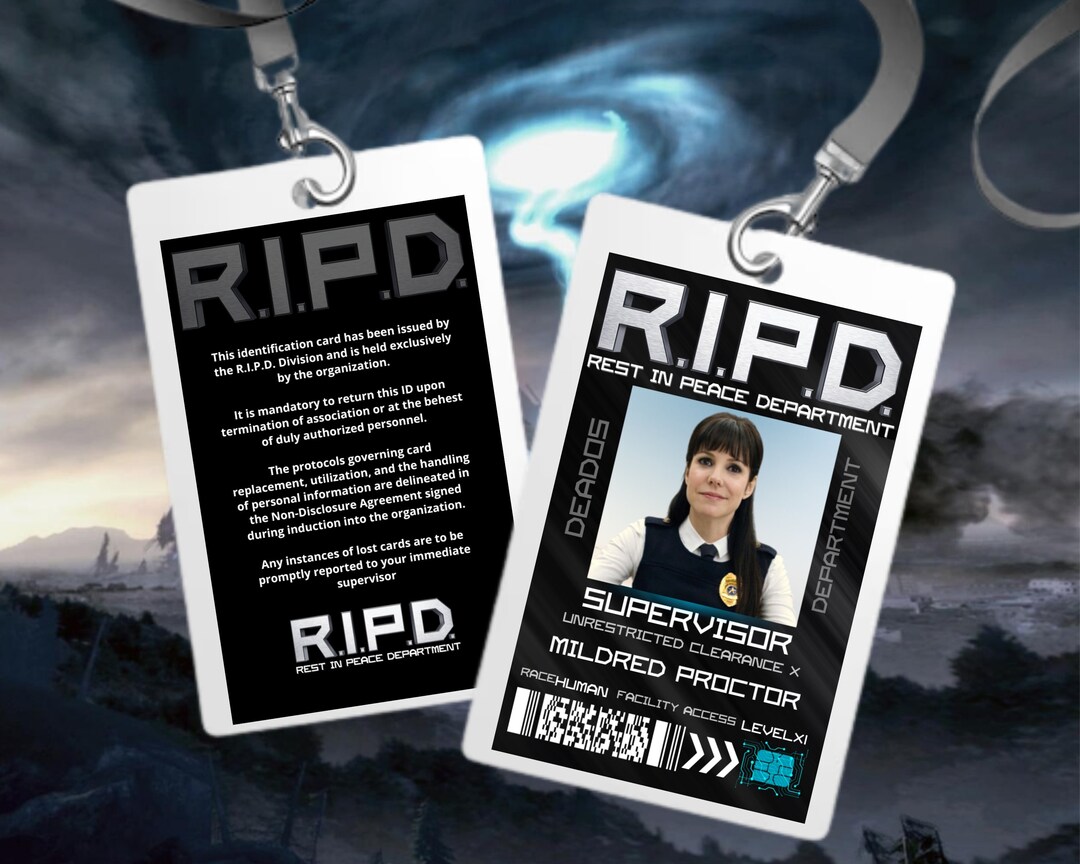 PRINTABLE RIPD Mildred Proctor ID Card Badge Special Agent Cosplay ...