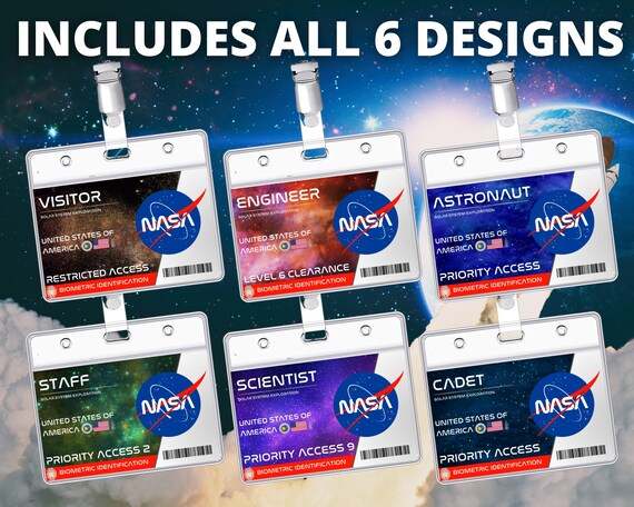 Printable Nasa Name Badge