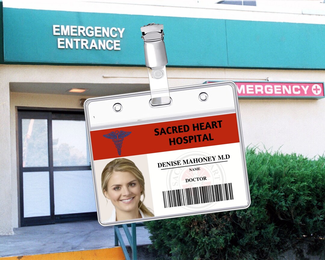 Printable DENISE MAHONEY, SCRUBS, Sacred Heart Hospital, Cosplay, Id ...