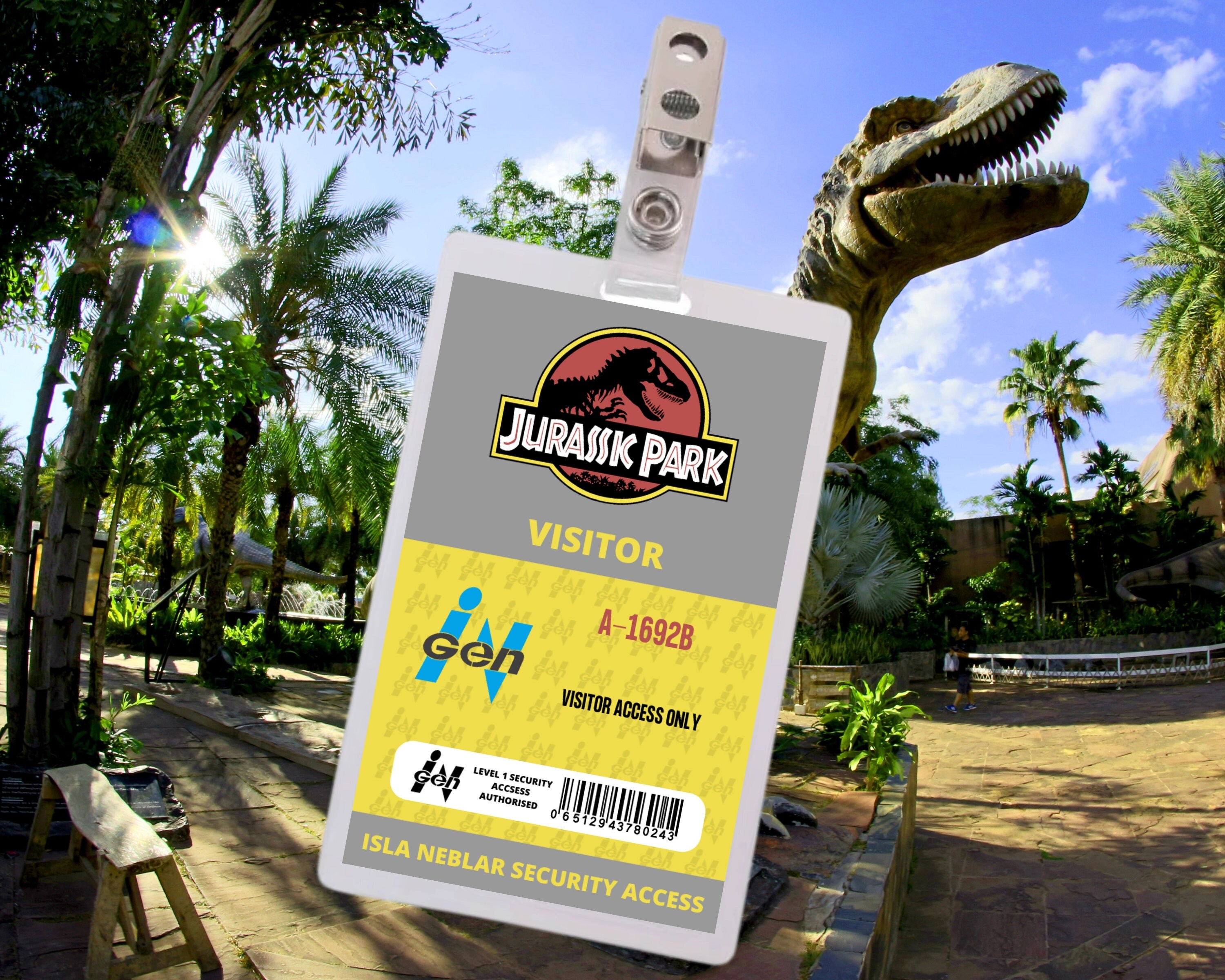 PRINTABLE Jurassic Park Visitor ID Card Park Division ID - Etsy UK
