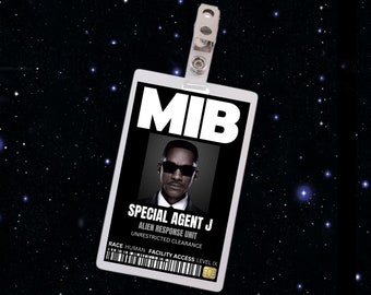 Men in Black ID Badge - Etsy