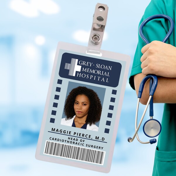Greys Anatomy Printable Badge Maggie Pierce - Etsy