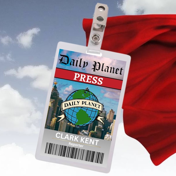 Daily Planet Badge Id - Etsy