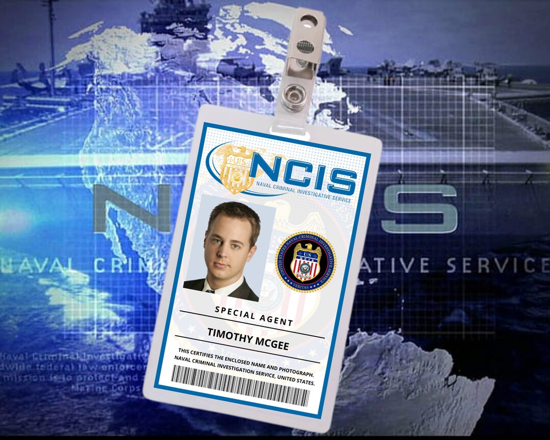 PRINTABLE Timothy Mcgee Id Card, NCIS Cosplay, Id Card, Id Badge, Name ...