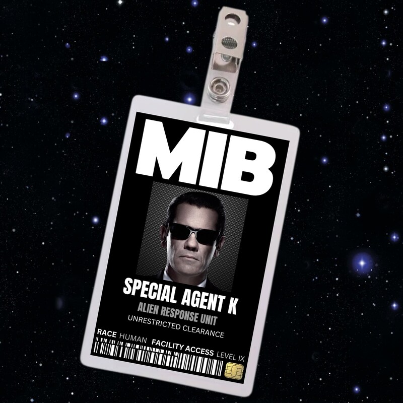 Men in black ausweis vorlage - Etsy.de