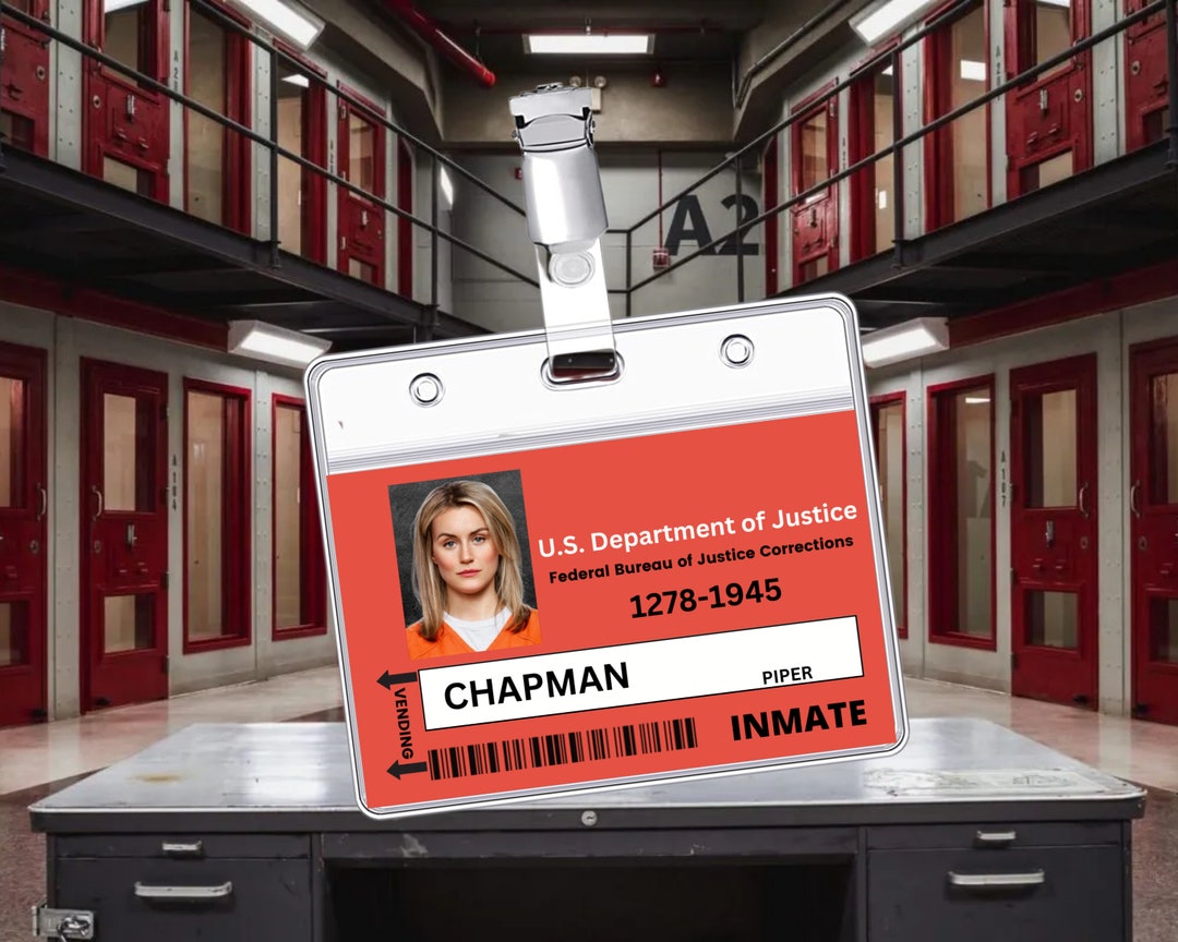 PRINTABLE Piper Chapman, Orange is the New Black, Id Card, Name Badge ...