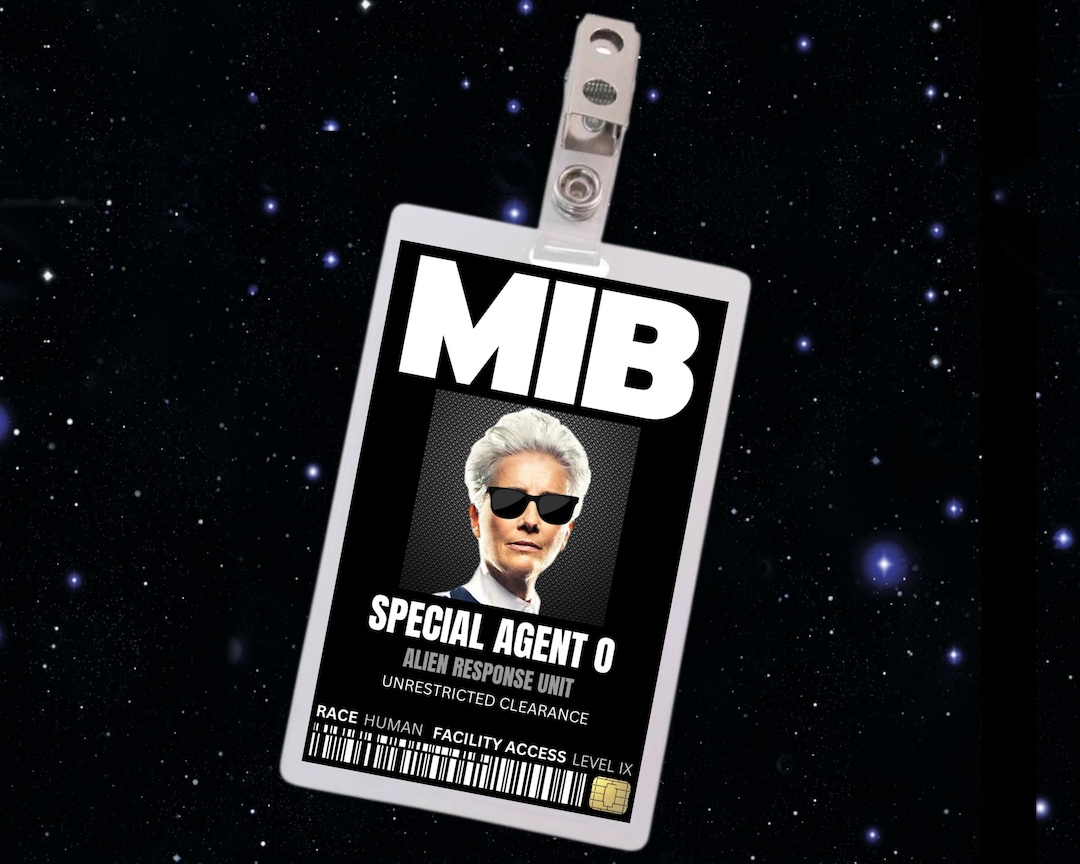 PRINTABLE Men in Black ID Card Badge | Special Agent O | Cosplay | Costume Name Mib | Prop ...