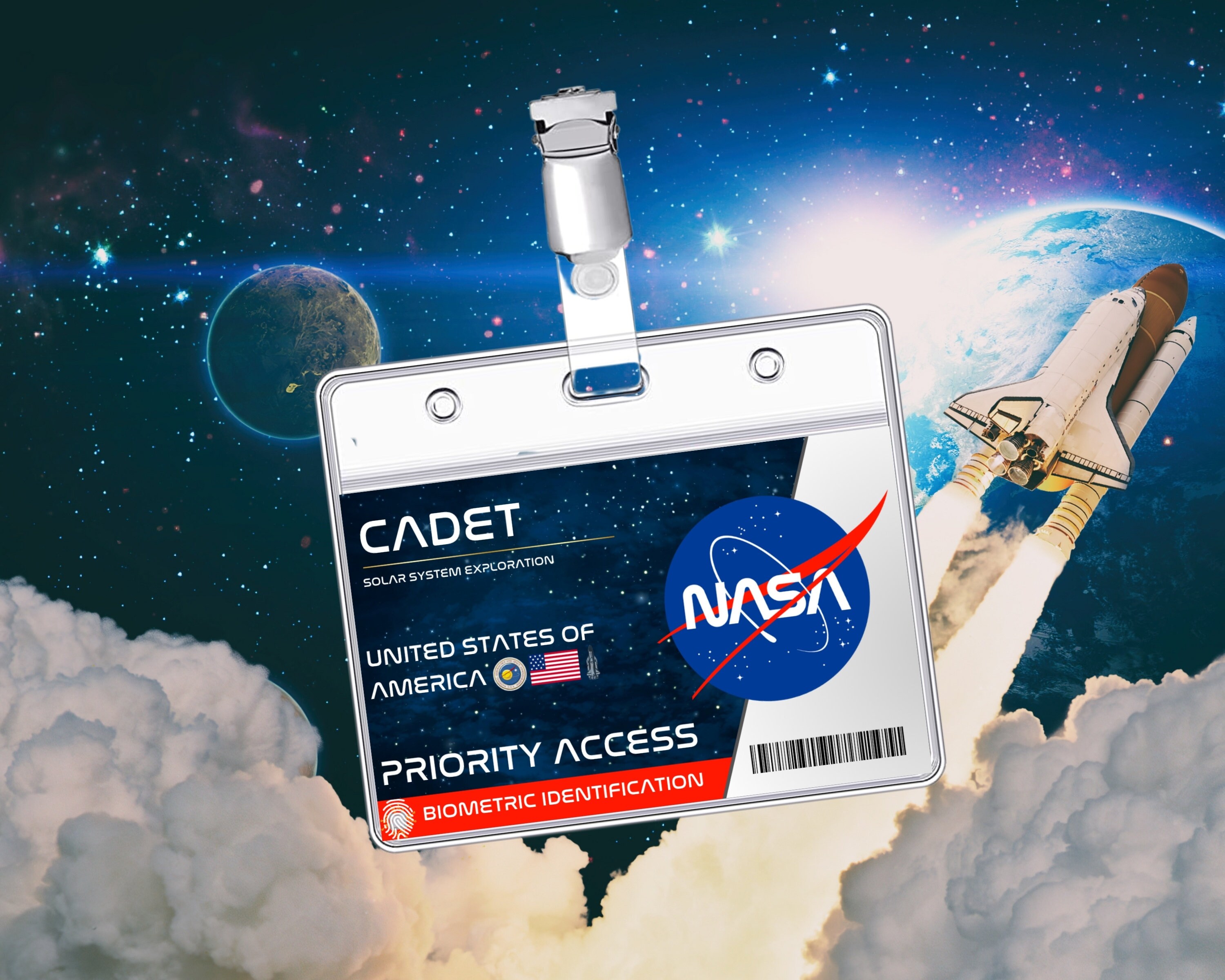 Nasa Id Card Template