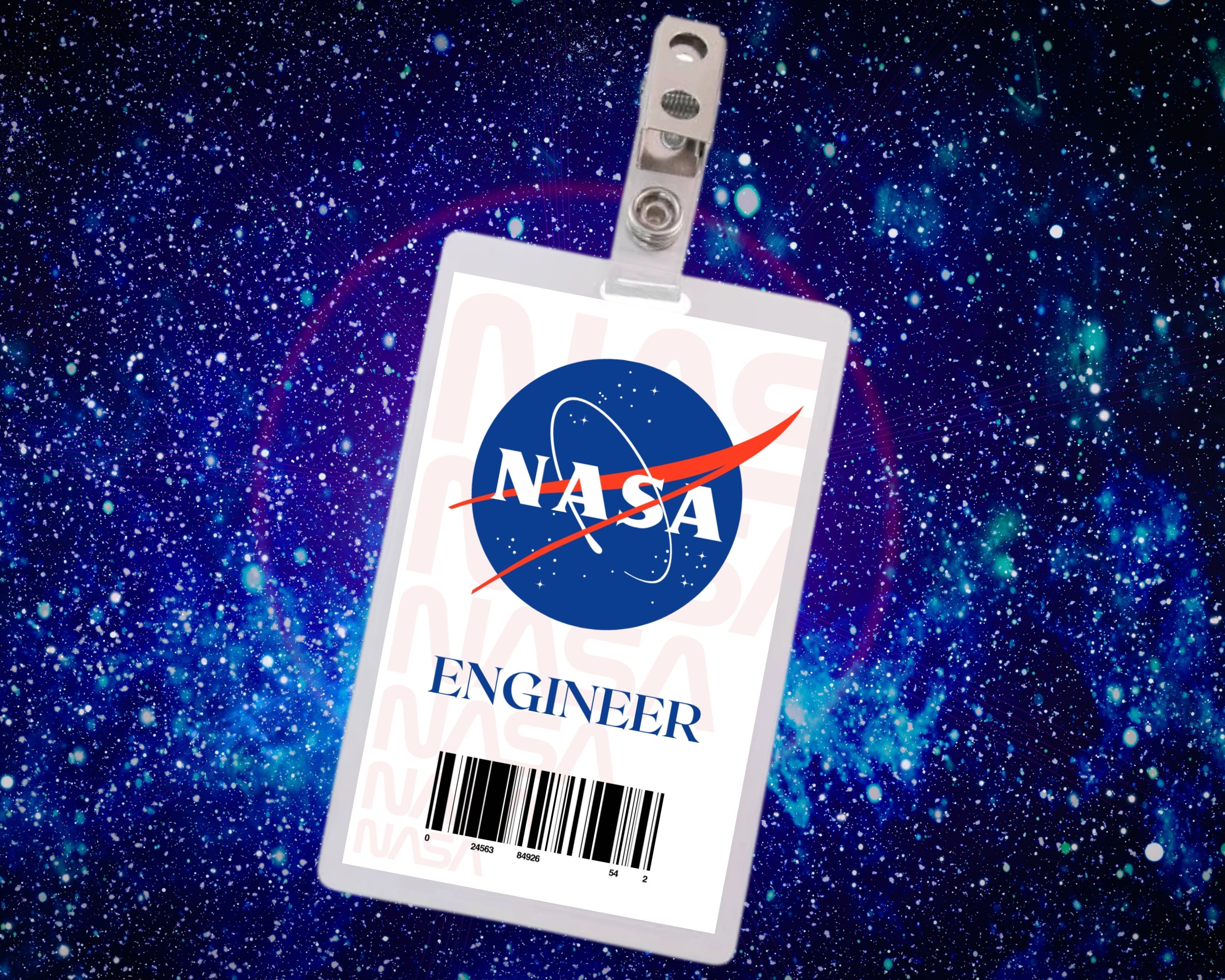 1960 Nasa Id Card