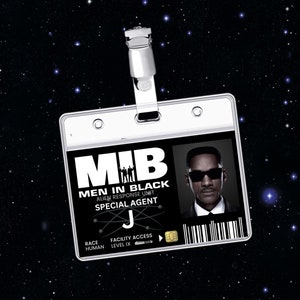 PRINTABLE Men in Black ID Card Badge | Special Agent J |cosplay ...