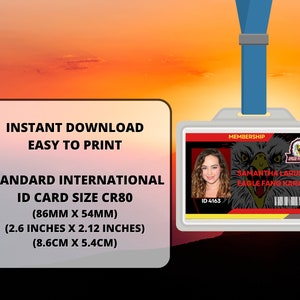 PRINTABLE Samantha Larusso, Eagle Fang Membership, Id Card, Cosplay, Id ...