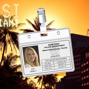 PRINTABLE Calleigh Duquesne, CSI Miami, Id Badge, Cosplay, Accessories ...