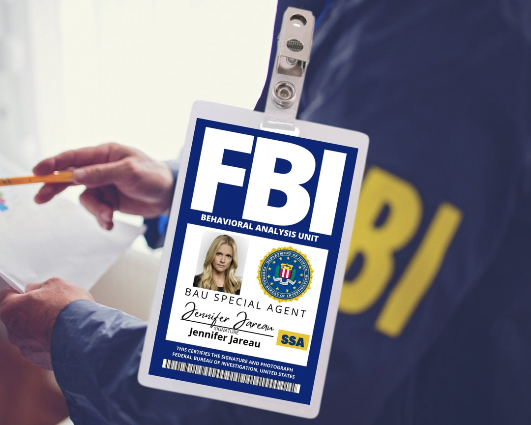 PRINTABLE Jennifer Jareau Id Badge, Criminal Mind, Cosplay Accessories ...