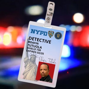 PRINTABLE Odafin Tutuola, Law and Order SVU, Cosplay, Id Card, Id Badge ...
