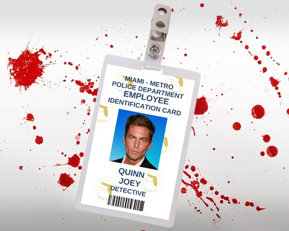 PRINTABLE Joey Quinn Dexter Cosplay Id Card Id Badge Name - Etsy