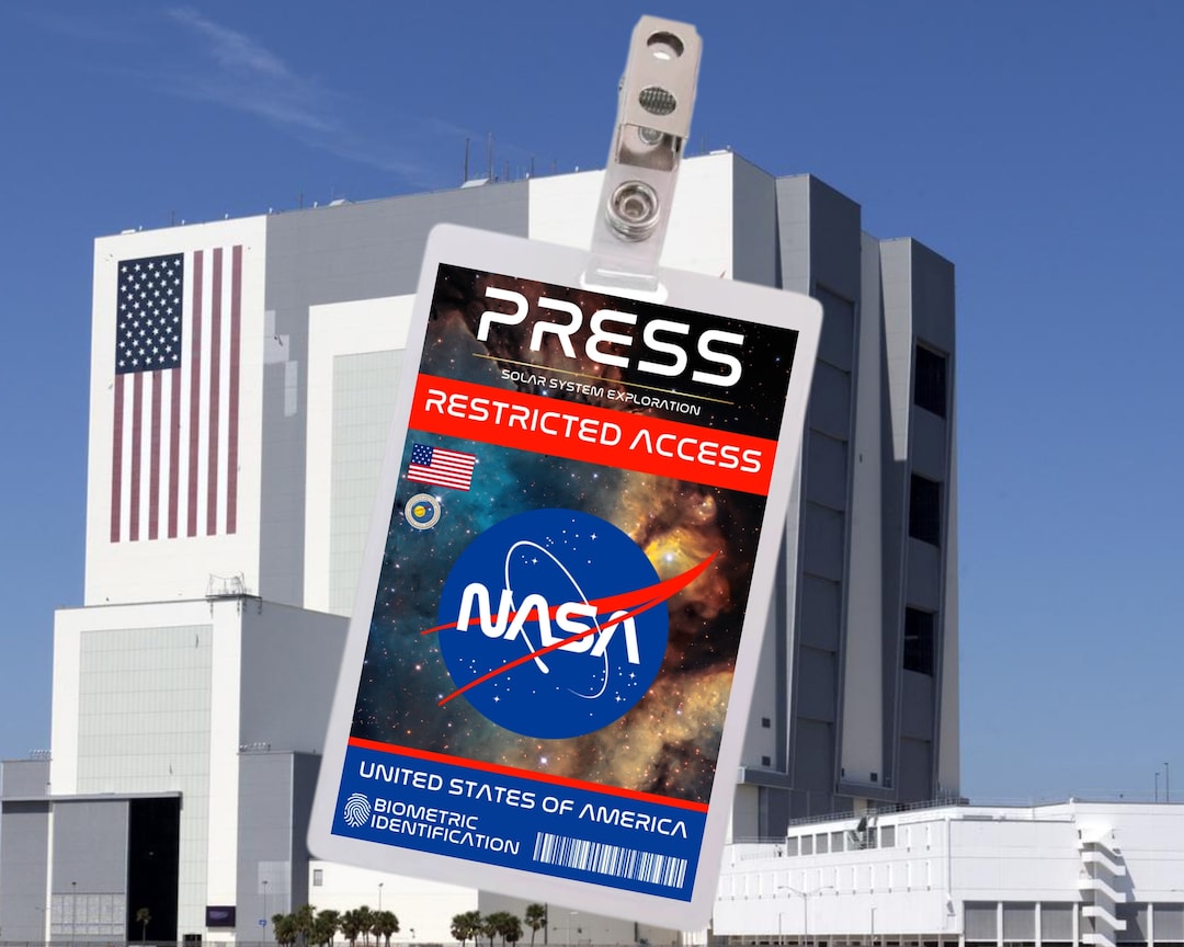 PRINTABLE Nasa Press ID Card | Badge | Cosplay | Costume | Name Tag ...