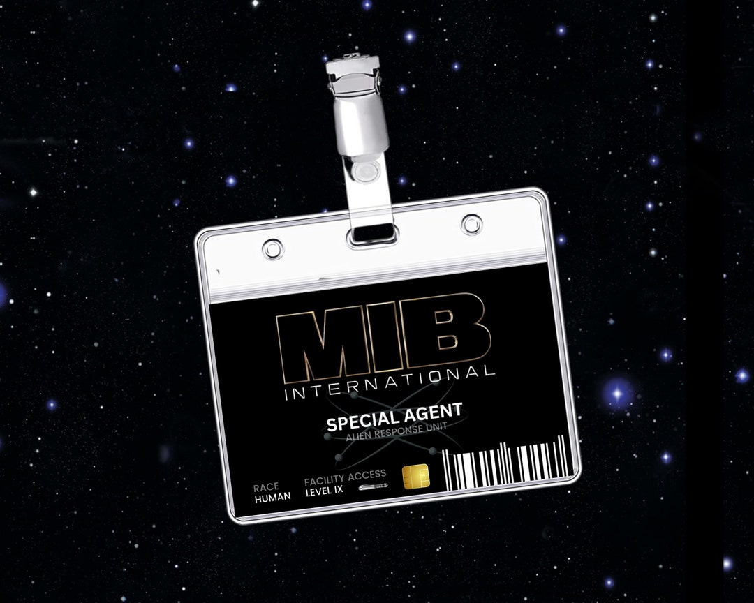 PRINTABLE Men in Black International ID Card | Badge | Special Agent ...
