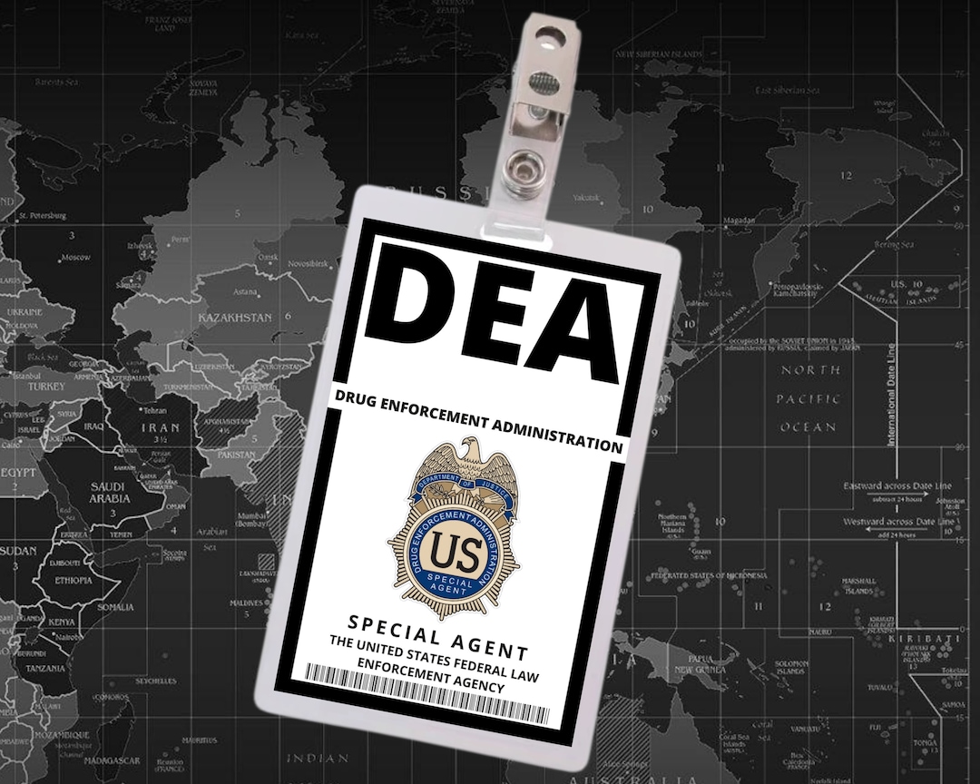 PRINTABLE DEA Special Agent Id Badge Cosplay Accessories - Etsy