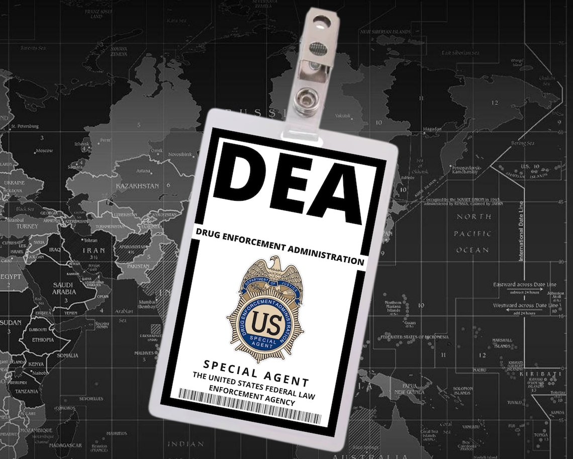 PRINTABLE DEA Special Agent Id Badge Cosplay Accessories - Etsy