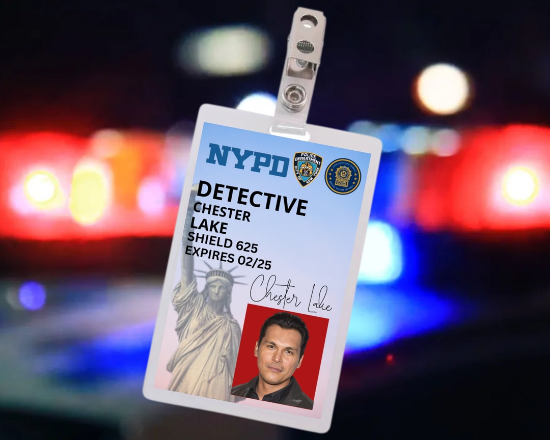 PRINTABLE Chester Lake, Law and Order SVU, Cosplay, Id Card, Id Badge ...