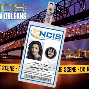 PRINTABLE Hannah Khoury Id Card, NCIS New Orleans Cosplay, Id Badge ...