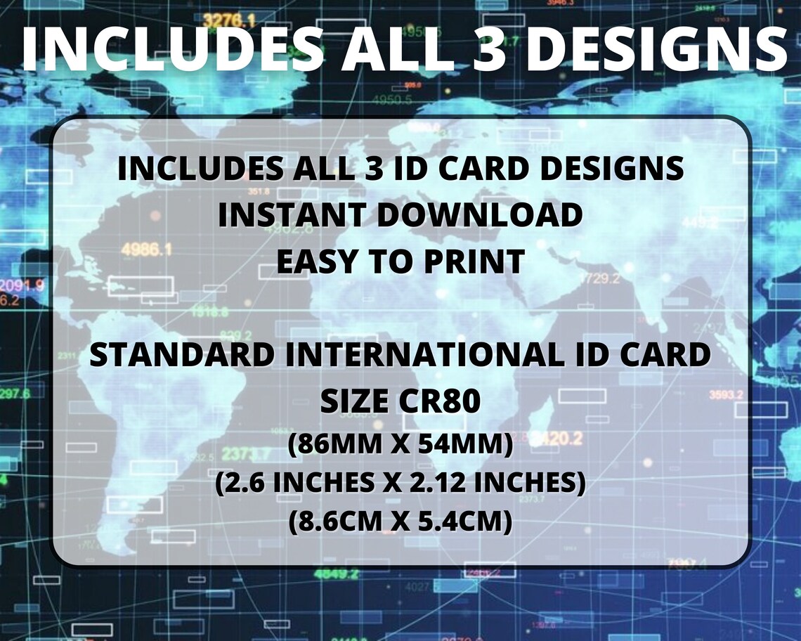 PRINTABLE CYBERDYNE ID Cards Set of 3 Security Pass - Etsy