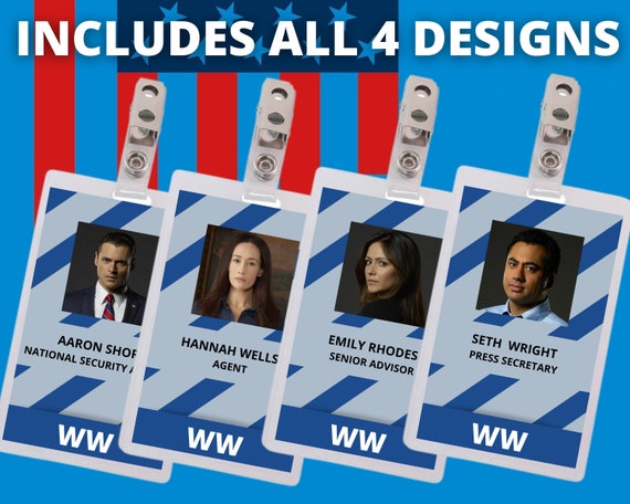 PRINTABLE Designated Survivor ID Card X4 Replica ID Card - Etsy