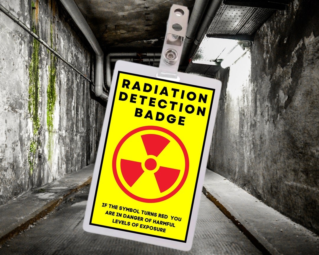 PRINTABLE Radiation Detection Badge | ID Card | Badge | Cosplay ...