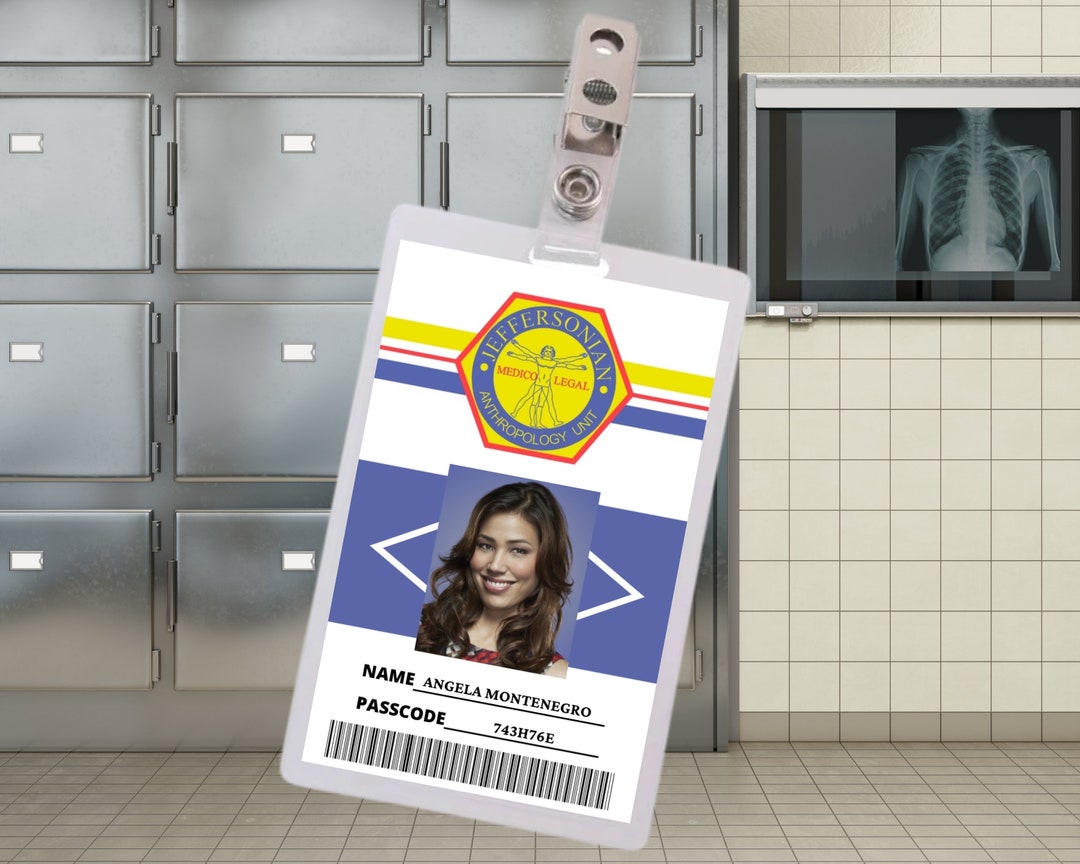 Printable ANGELA MONTENEGRO ID Card Bones Fbi Badge - Etsy Canada