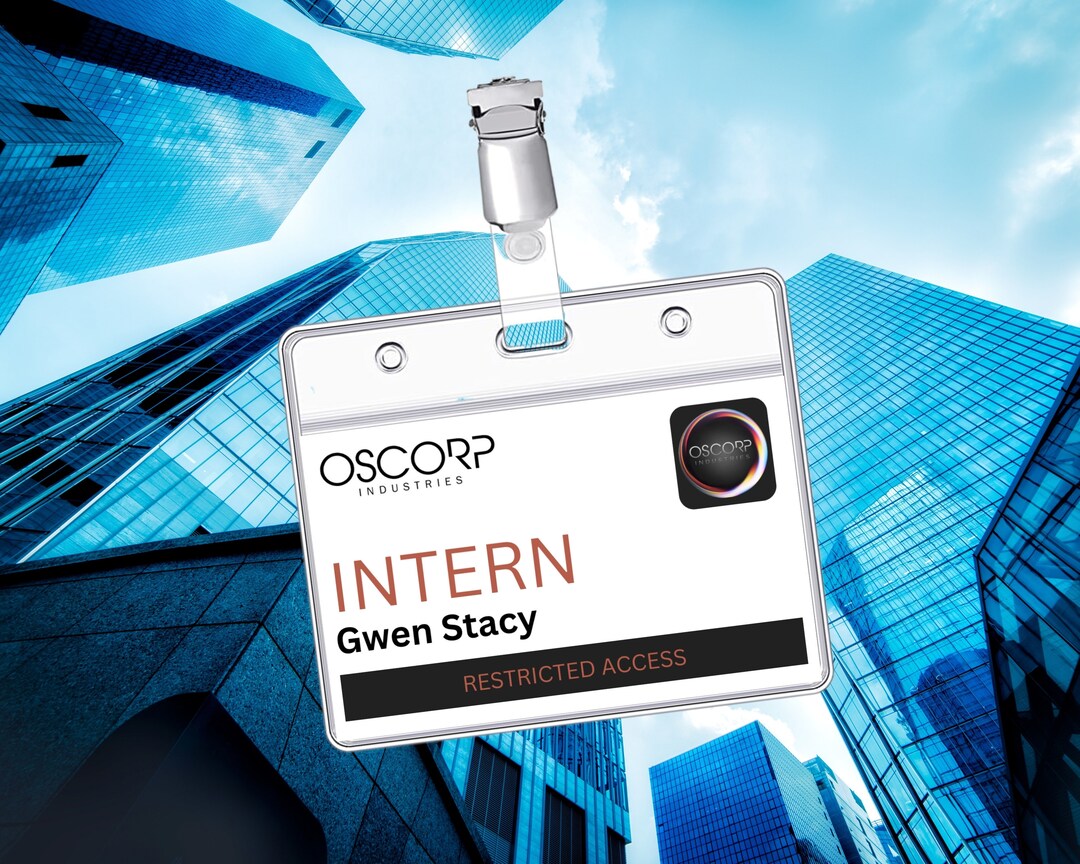 PRINTABLE Gwen Stacy, OSCORP Id Card, Id Badge, Name Badge, Replica ...