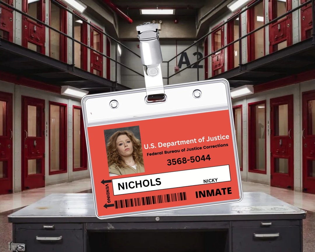 PRINTABLE Nicky Nichols, Orange is the New Black, Id Card, Name Badge ...