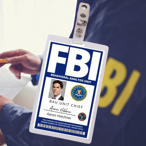 PRINTABLE David Rossi Id Badge Criminal Mind Cosplay - Etsy