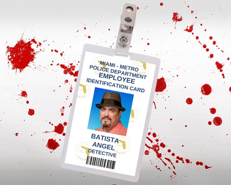 PRINTABLE Angel Batista Dexter Cosplay Id Card Id Badge - Etsy