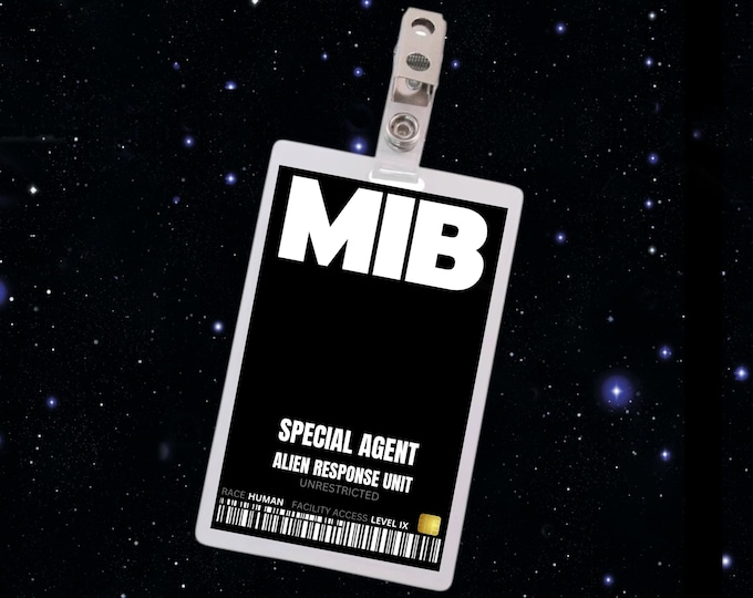 PRINTABLE Men in Black ID Card Badge Special Agent J cosplay Costume Name Mib Prop - Etsy Canada