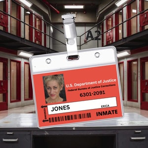 PRINTABLE Erica Jones, Orange is the New Black, Id Card, Name Badge ...