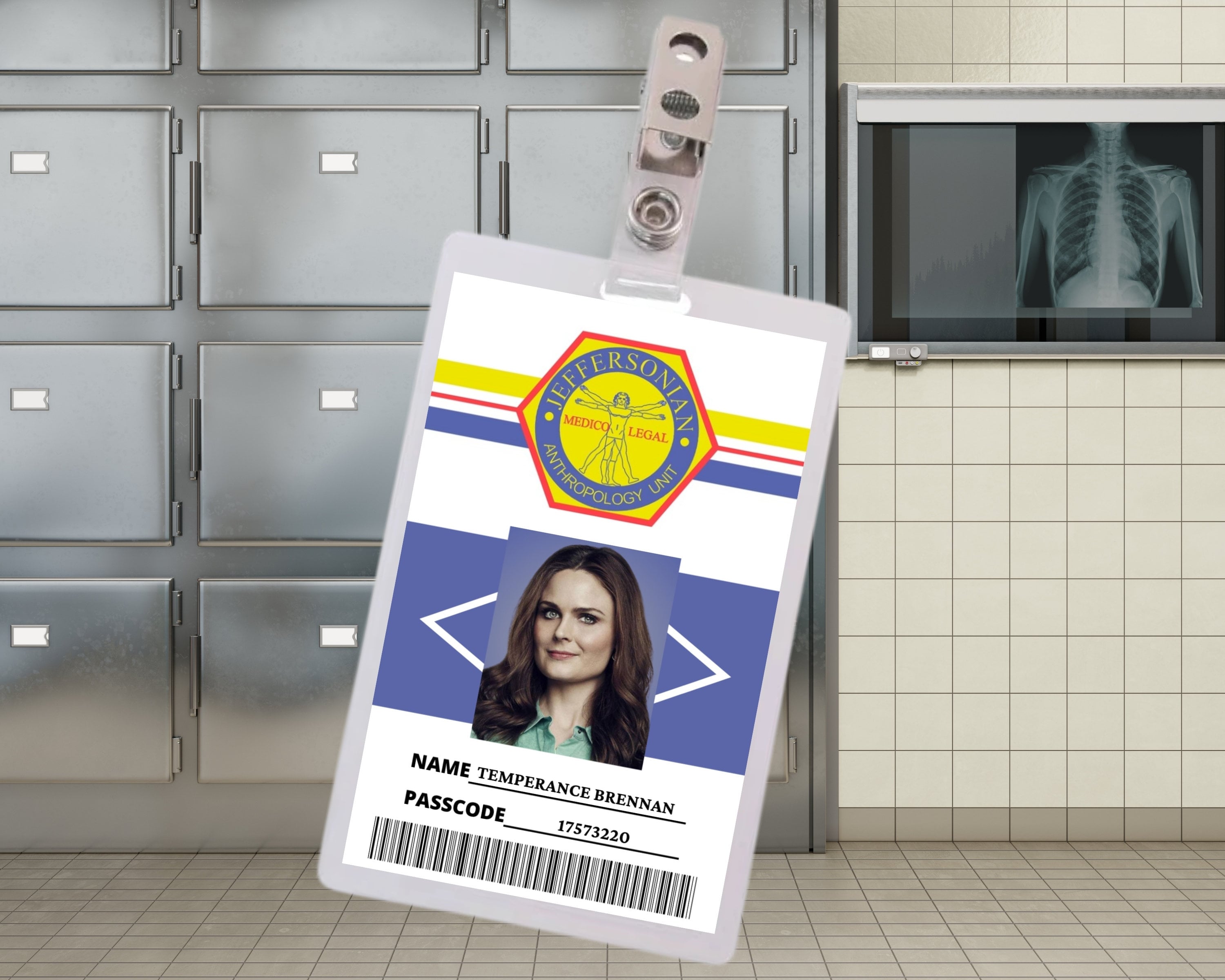 Printable TEMPERANCE BRENNAN ID Card Bones Fbi Badge - Etsy