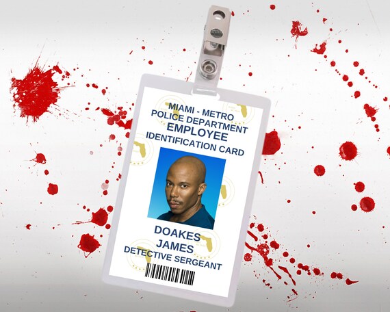 PRINTABLE James Doakes Dexter Cosplay Id Card Id Badge - Etsy