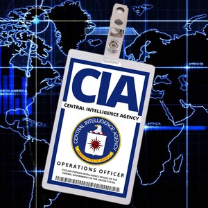 PRINTABLE CIA Special Agent, Id Badge, Cosplay Accessories, Replica, Id ...