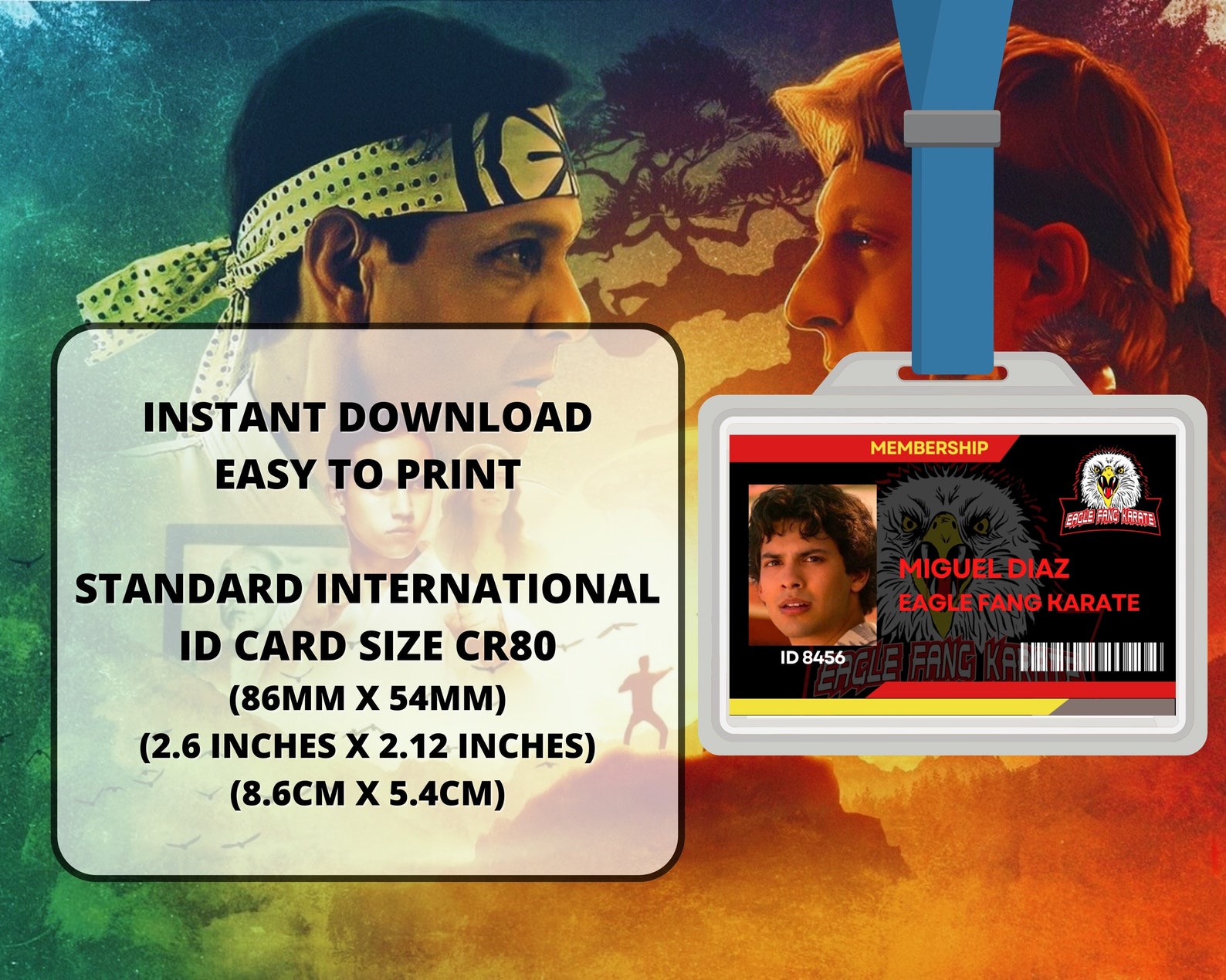 PRINTABLE Miguel Diaz Eagle Fang Membership ID Card - Etsy