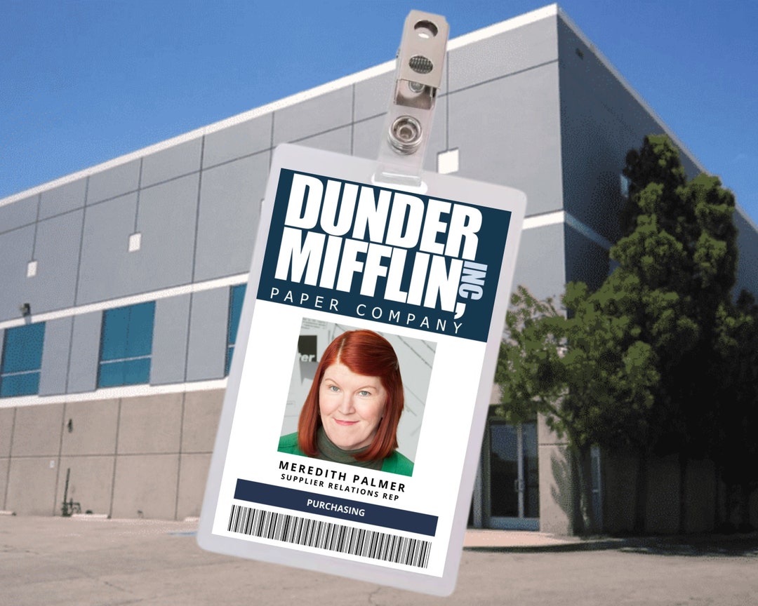 PRINTABLE MEREDITH PALMER the Office, Memorial, Cosplay, Id Card, Id ...